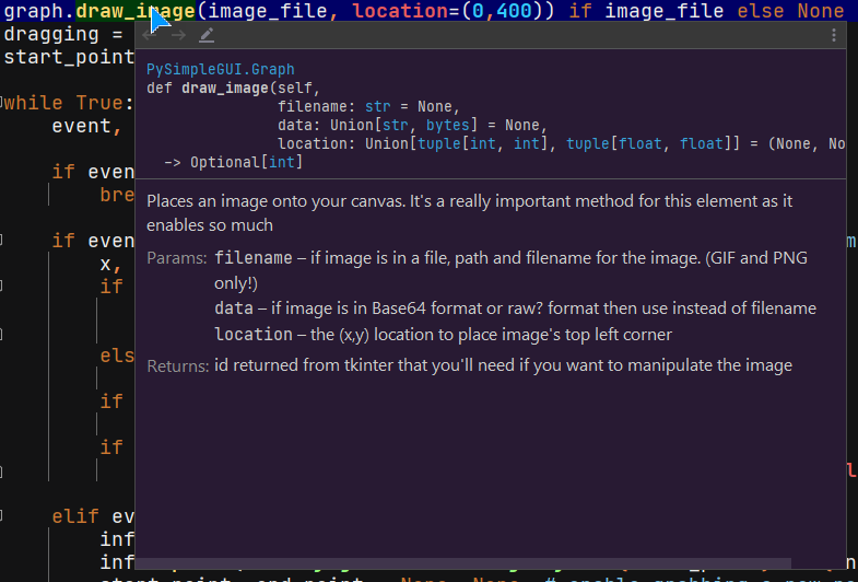 [ Documentation ] DrawImage base64 usage unclear · Issue #2694 · PySimpleGUI/PySimpleGUI · GitHub