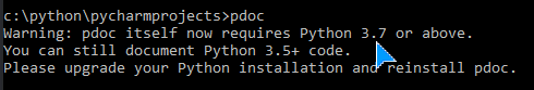 After installing pdoc with pip it not recognised as an executable on Windows · Issue #127 ...