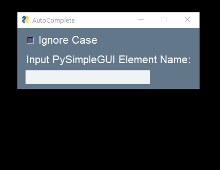 auto completion text box · Issue #820 · PySimpleGUI/PySimpleGUI · GitHub