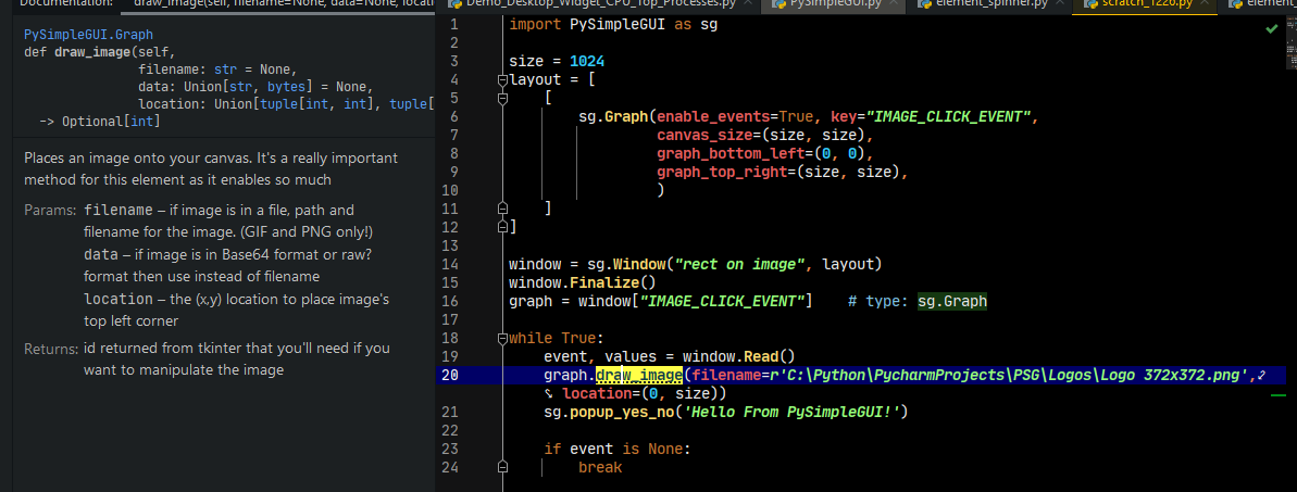 [Bug] popup_yes_no() hangs after 1+ DrawImage() calls · Issue #4249 · PySimpleGUI/PySimpleGUI ...