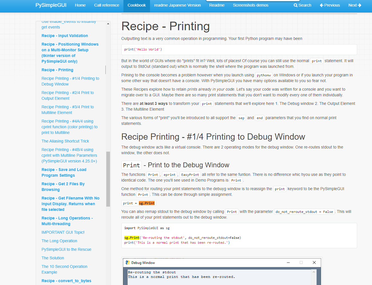 [Bug] Sg.print Windows Hangs Every time · Issue #4248 · PySimpleGUI/PySimpleGUI · GitHub