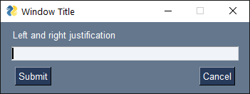 [ Question] Align elements to be at other ends of the window · Issue #4530 · PySimpleGUI ...