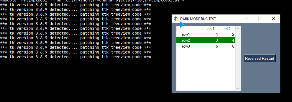 [Bug] selected_row_colors parameter in Tree keeps unchanged when restart the Window · Issue ...