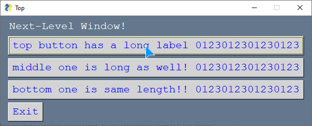 Bug - Setting Button Size Corrupts other Buttons · Issue #4638 · PySimpleGUI/PySimpleGUI · GitHub