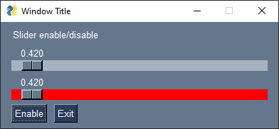 [Enhancement] Pls. make disabled slider visually distinct from enabled ...