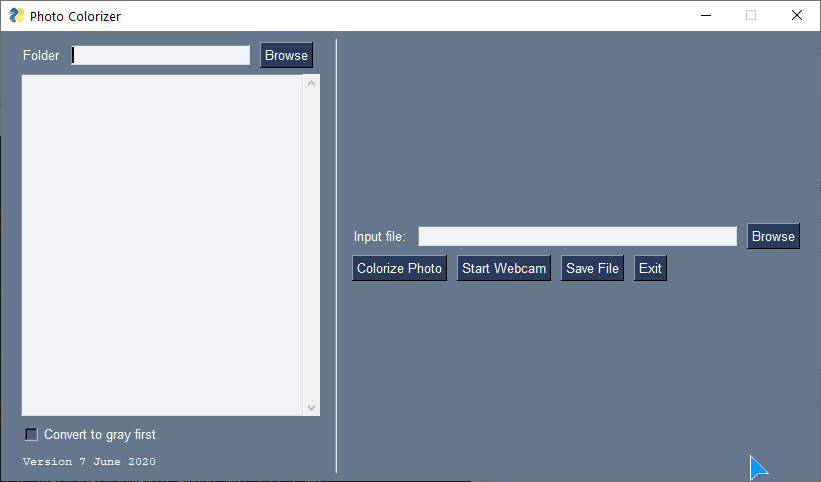 Not Working · Issue #3 · PySimpleGUI/PySimpleGUI-Photo-Colorizer · GitHub