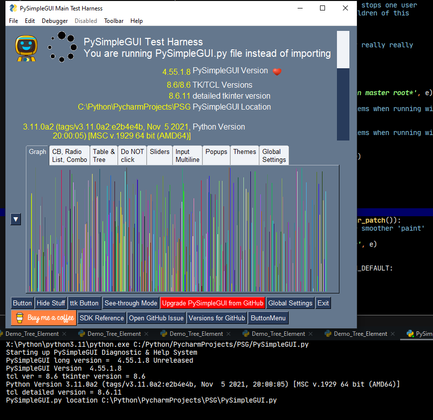 [ Bug ] - * Error performing wm_overrideredirect while hiding the hidden master root* expected ...