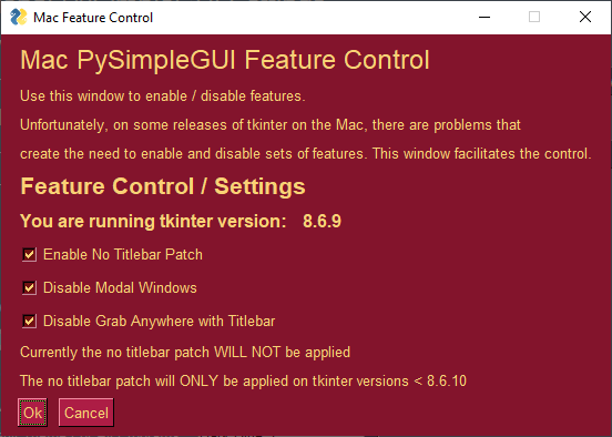 Bug, All kind Menu's background_color not work in Mac OS; All elements's tooltip not work in Mac ...