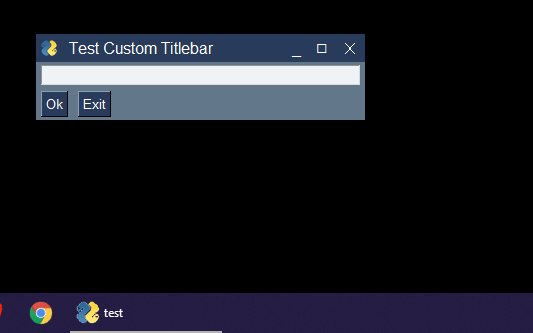 Missing program icon on taskbar when using no_titlebar = True · Issue ...