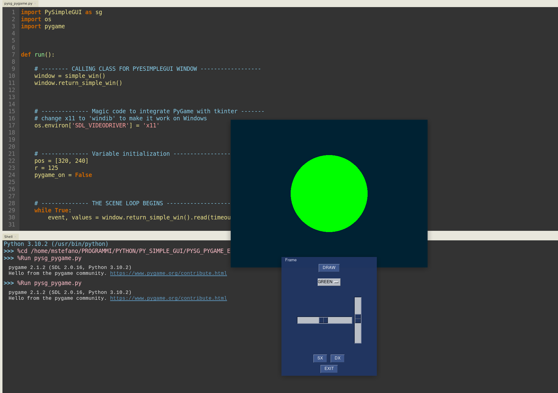  Bug Demo PyGame Snake Game py Does Not Get Pygame Events Under Linux 