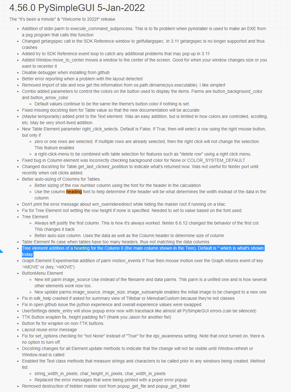 [ Bug] Tree missing col0_heading · Issue #5300 · PySimpleGUI/PySimpleGUI · GitHub