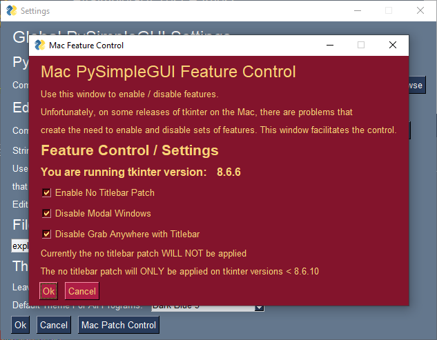 [Question] secondary windows sometimes hang on creation · Issue #5342 · PySimpleGUI/PySimpleGUI ...