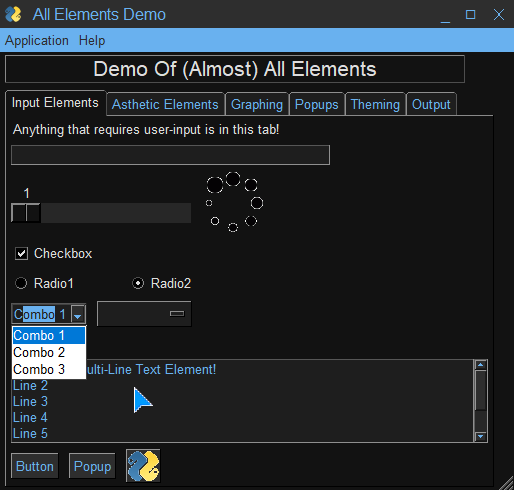[Question] Color schema of Combo and InputText · Issue #5424 · PySimpleGUI/PySimpleGUI · GitHub