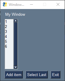 [Question] set Listbox selection · Issue #5569 · PySimpleGUI/PySimpleGUI · GitHub