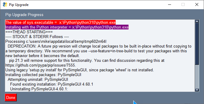 [Question] Failed to upgrade PySimpleGUI from Github · Issue #5572 · PySimpleGUI/PySimpleGUI ...