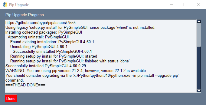 [Question] Failed to upgrade PySimpleGUI from Github · Issue #5572 · PySimpleGUI/PySimpleGUI ...