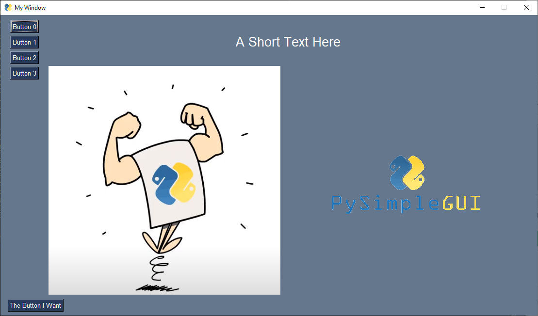 [Question] Is it possible to have one image on the right and several lines of buttons on the ...