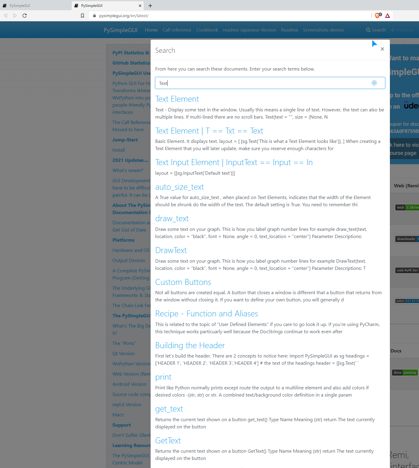 [question] Search Not Working · Issue 5849 · Pysimplegui Pysimplegui · Github