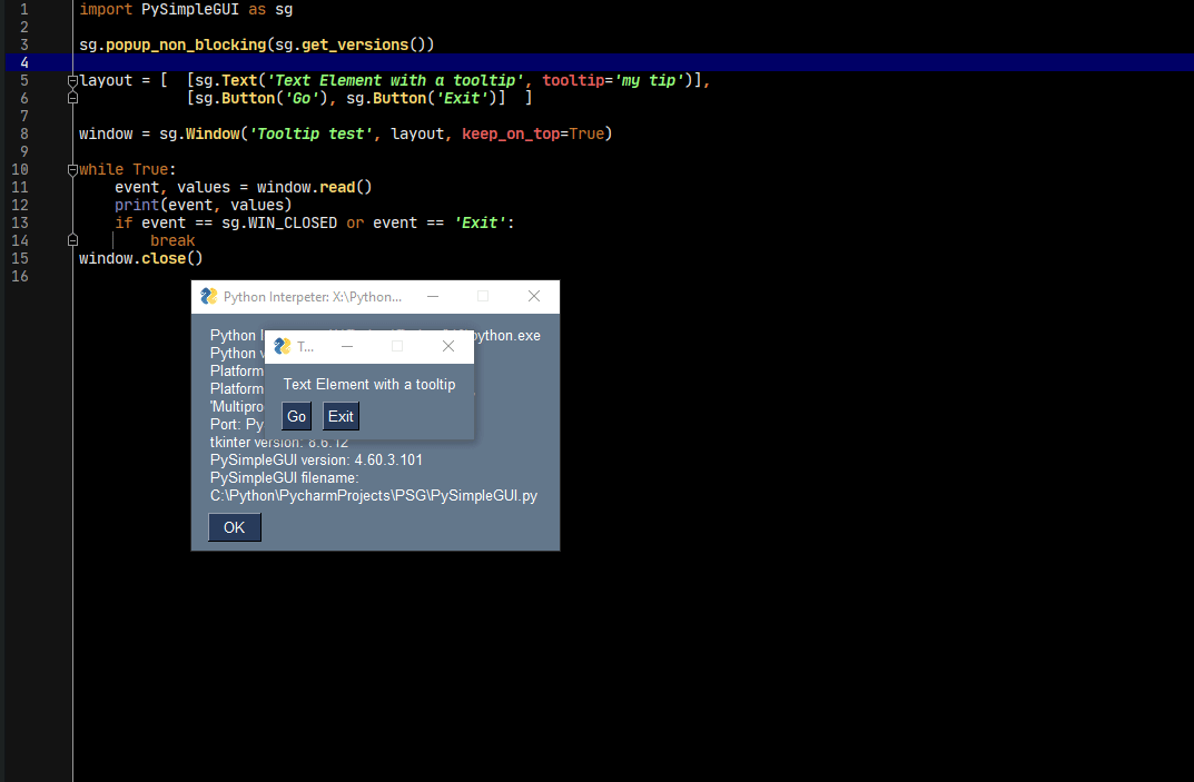 Bug Tooltips Are Behind Window When Keepontoptrue · Issue 5952 · Pysimpleguipysimplegui