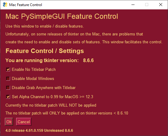[Bug] Mac Ventura input inactive · Issue #6270 · PySimpleGUI/PySimpleGUI · GitHub