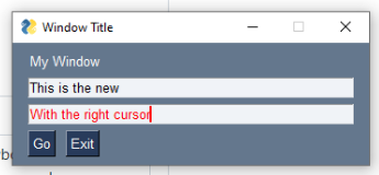 [Question] Cursor is invisible inside text fields · Issue #6295 · PySimpleGUI/PySimpleGUI · GitHub