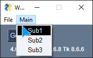 [Question] how to create many sub - menus using the sg.menu · Issue #6337 · PySimpleGUI ...
