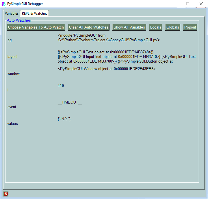 [ Bug] Debug window does not open · Issue #2373 · PySimpleGUI/PySimpleGUI · GitHub