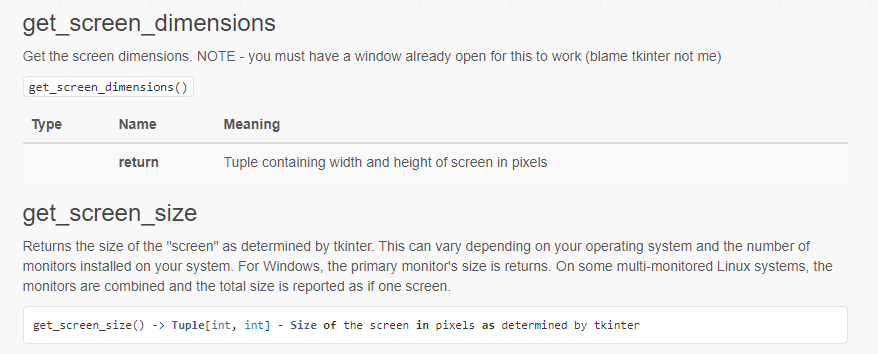 [ Enhancement] Make screen dimensions available by calling sg.get ...
