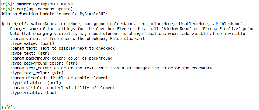 [ Question] Got Err when I updated the default of CheckBox Element · Issue #3350 · PySimpleGUI ...