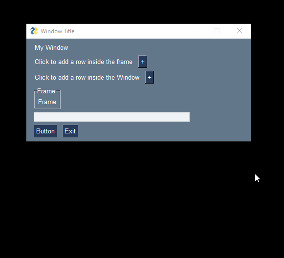 Pysimplegui How To Make A Dynamic Gui R Learnpython