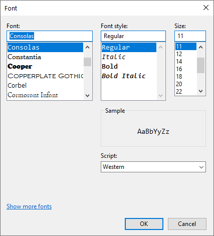 [Question] Is there an API to launch the font settings dialog? (similar ...