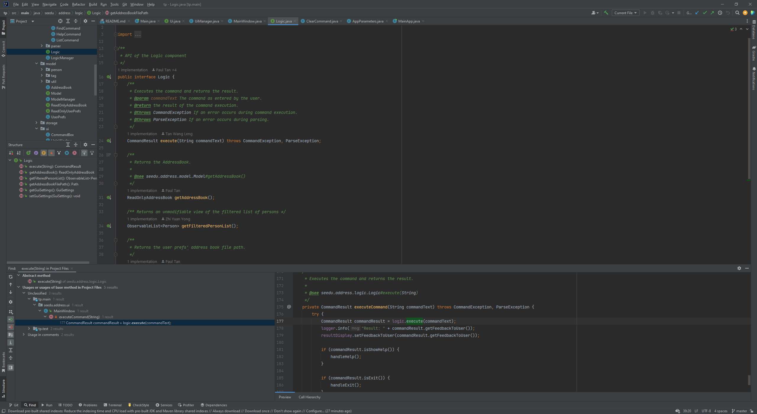 Tutorial: Tracing Code · Issue #116 · nus-cs2103-AY2223S1/tp · GitHub