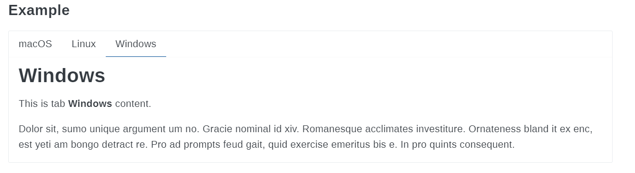 Tabbed code content · Issue #429 · google/docsy · GitHub