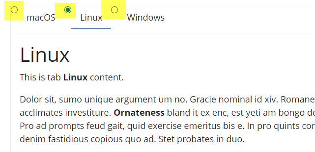 Tabbed code content · Issue #429 · google/docsy · GitHub