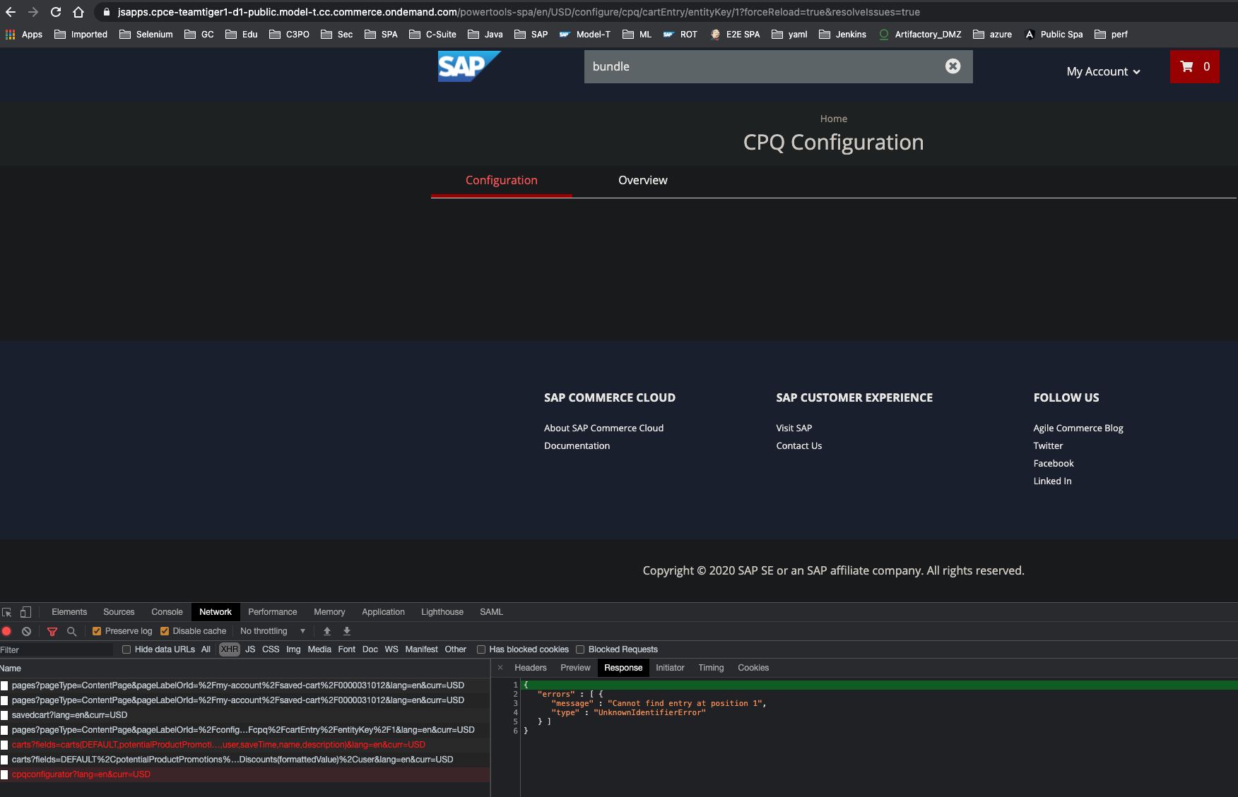 Edit Configuration in Saved Carts Broken · Issue #12254 · SAP/spartacus · GitHub