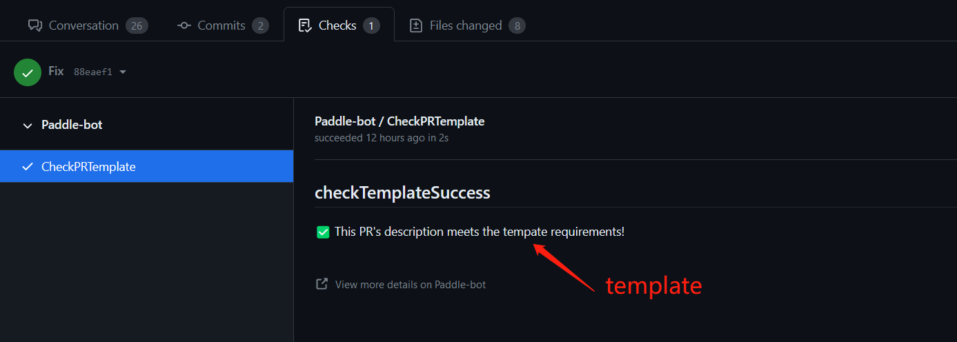 Checks页签显示信息 · Issue #5914 · PaddlePaddle/docs · GitHub