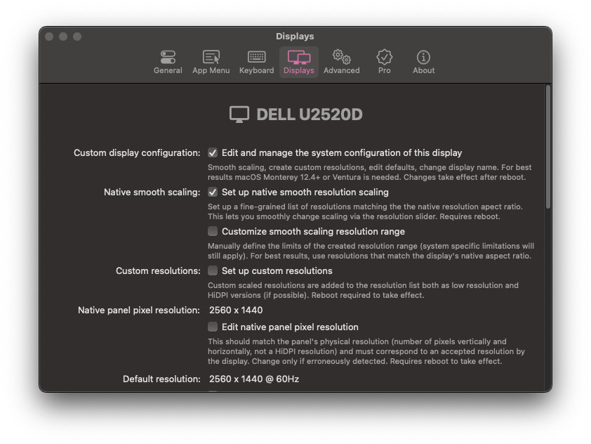 Resolution range gets reset · waydabber BetterDisplay · Discussion #946 · GitHub