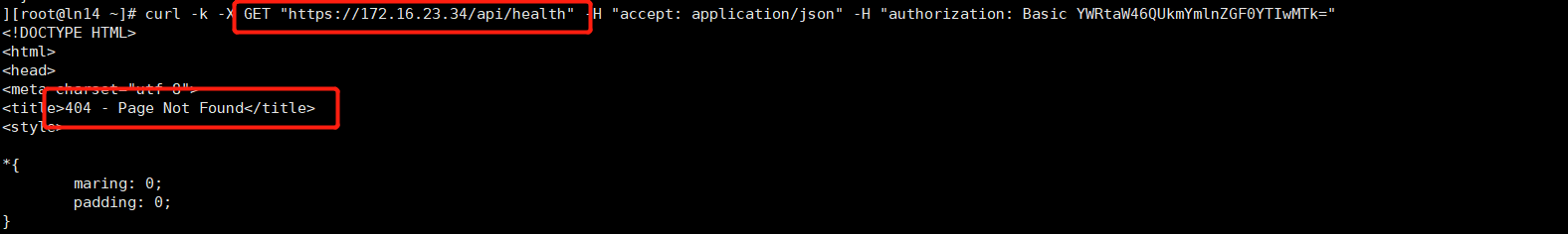 health check API return a html page instead of json result · Issue ...