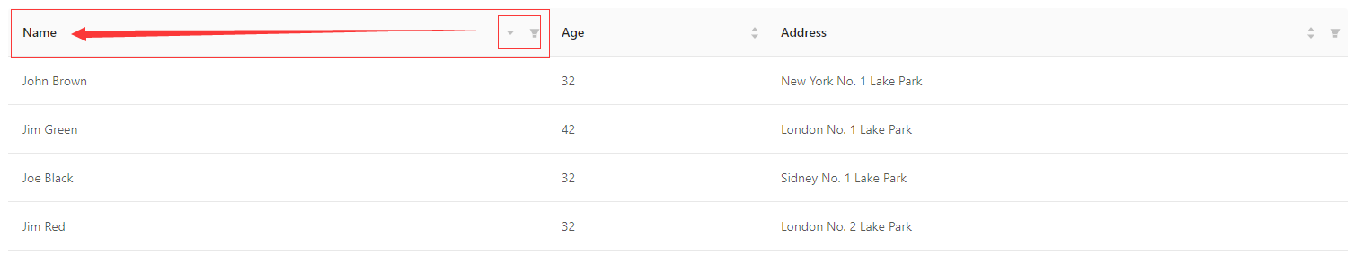 Table表头上面的sorter和filters图标，能否跟随在title文字后面 · Issue #15741 · ant-design ...