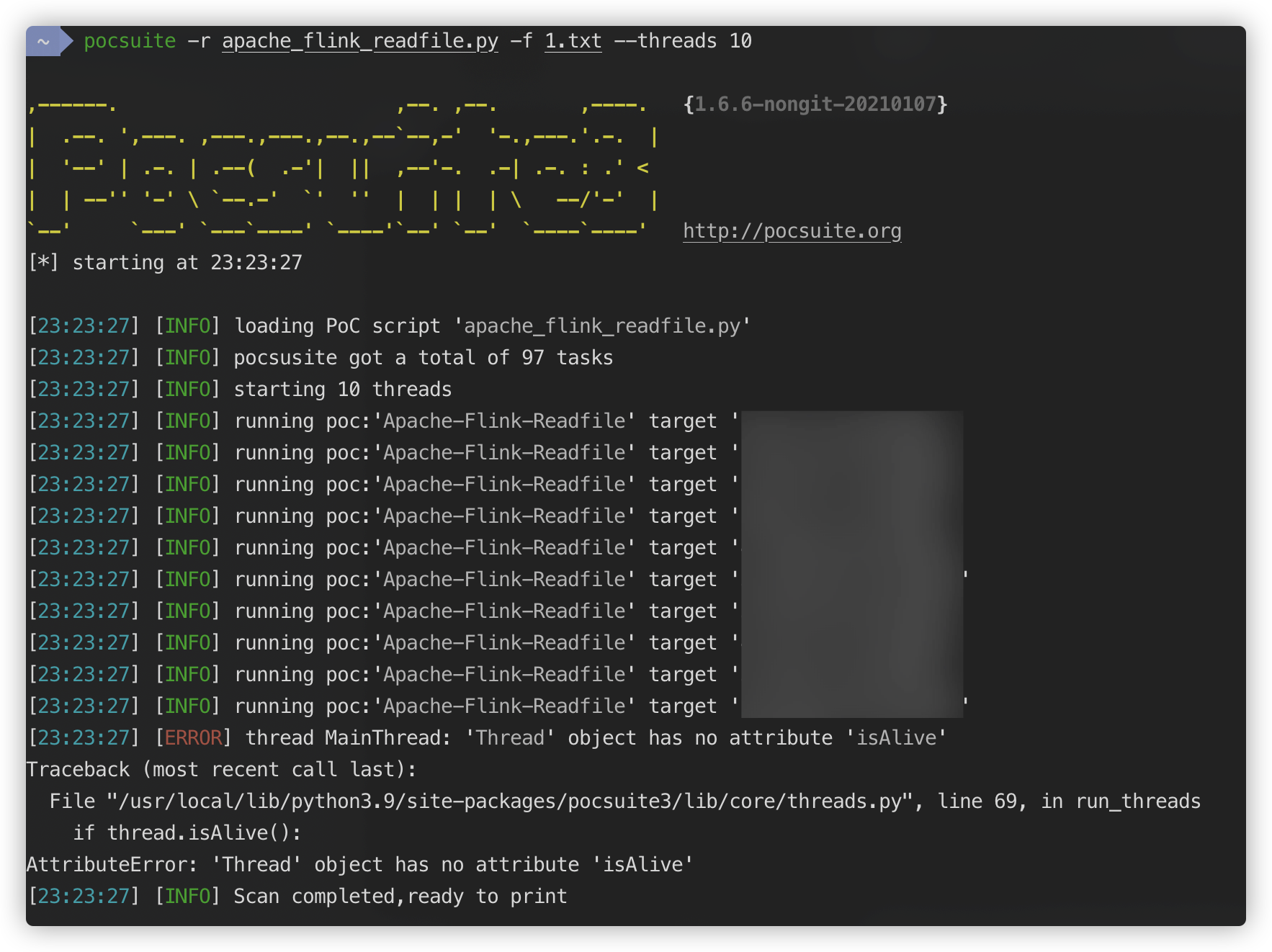 Python39中 Attributeerror Thread Object Has No Attribute Isalive · Issue 154 · Knownsec 3996