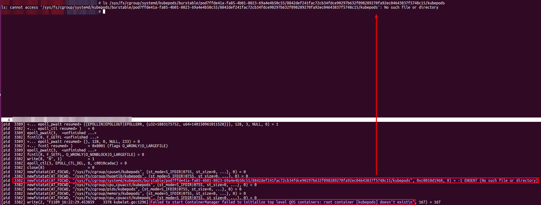 Kubelet Crashes With Root Container Kubepods Doesnt Exist · Issue 95488 · Kubernetes