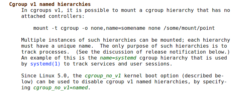 Does getCgroupMountsHelper() returns subsystem for mounts which hasn't subsystem? · Issue #2680 ...