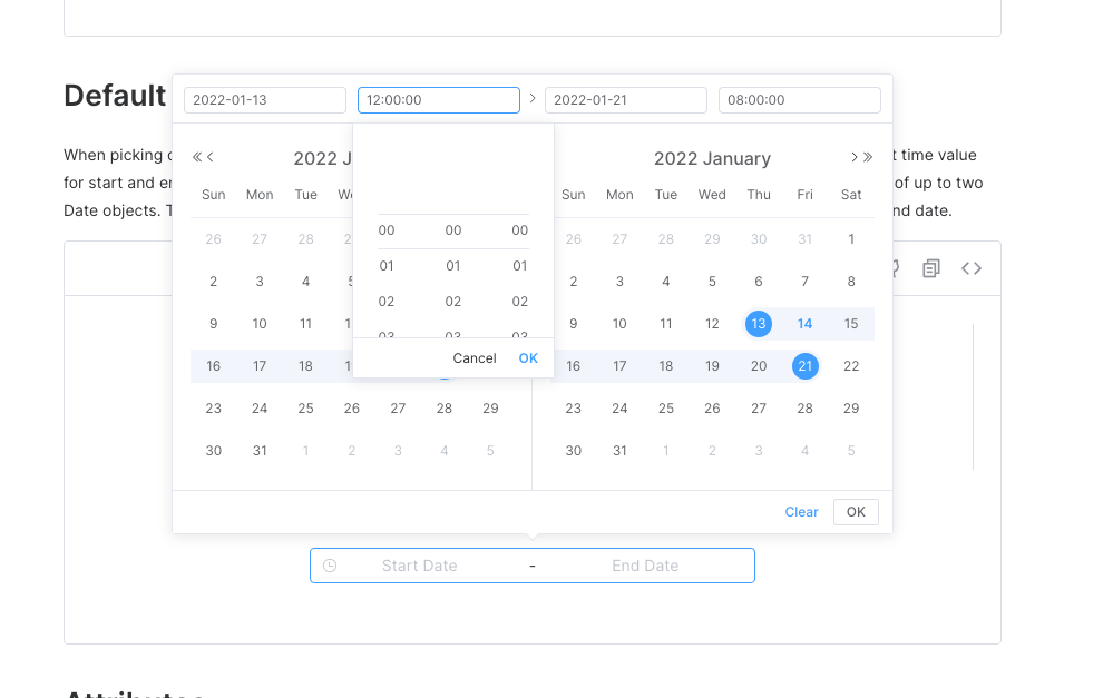 [Feature Request] DateTimePicker 组件的操作逻辑（样式） · Issue #5373 · element-plus/element-plus · GitHub