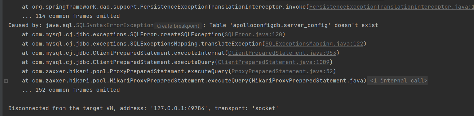 Startup error. Table 'apolloconfigdb.server_config' doesn't exist · Issue #4840 · apolloconfig ...