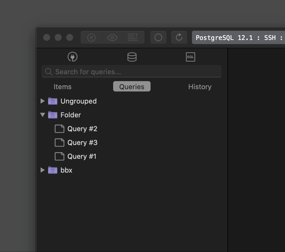 [Feature] Sorting of saved queries · Issue #1886 · TablePlus/TablePlus · GitHub