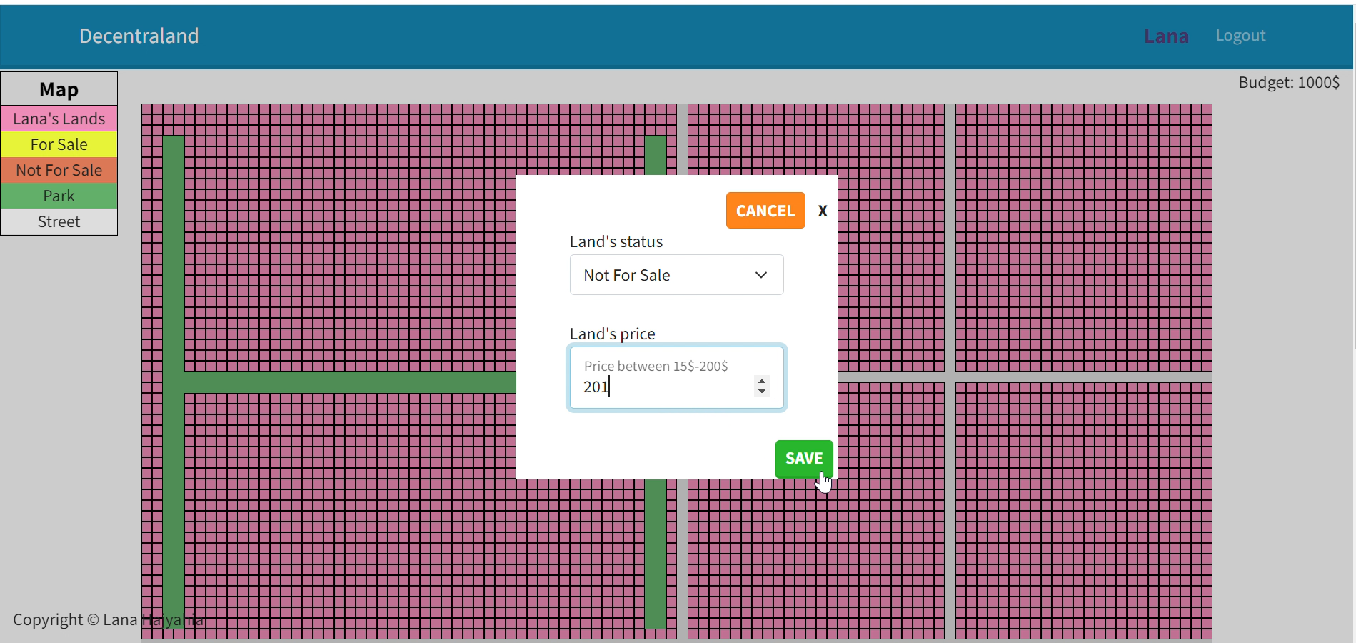 GitHub - lanahajyahia/Decentraland-Project