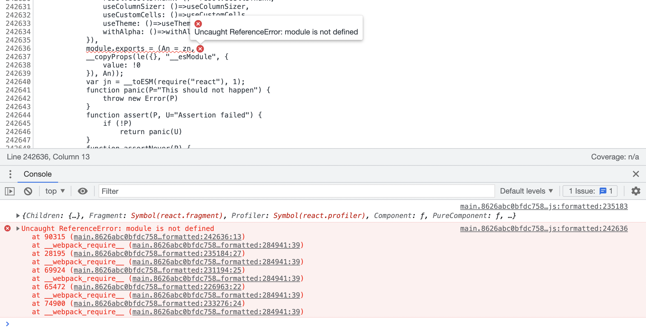 Uncaught ReferenceError: module is not defined when importing @glideapps/glide-data-grid · Issue ...