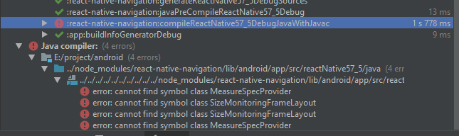 react-native-navigation:compileReactNative57_5DebugJavaWithJavac FAILED · Issue #5274 · wix ...