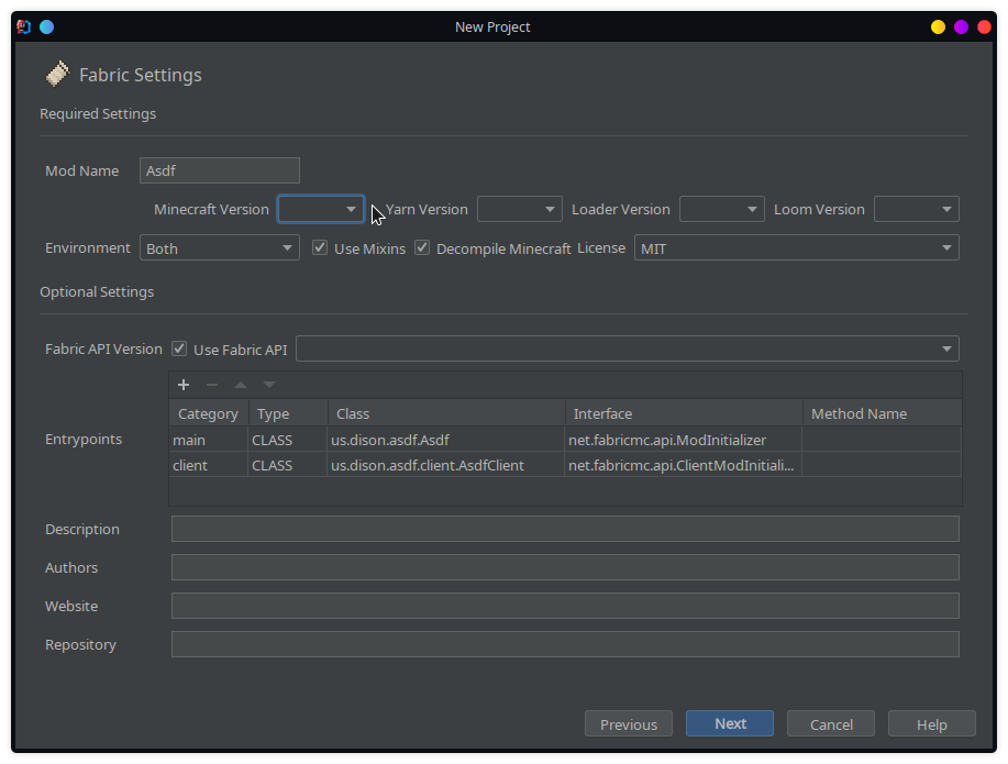 Fabric showing no versions at the select list · Issue #1845 · minecraft ...