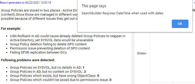 0.0.153 WARNING: New-HTMLTable - Using SearchBuilder · Issue #246 · EvotecIT/PSWriteHTML · GitHub